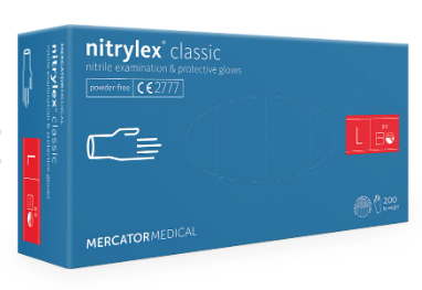 Rękawice NITRYLEX Classic TXT Blue, rozm. L, 200 szt. - Medical Depot